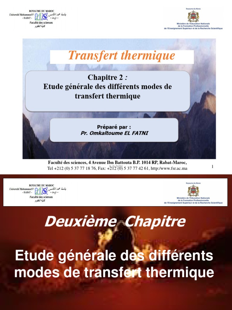 Modes de transfert thermique expliqués | PDF | Transfert thermique ...