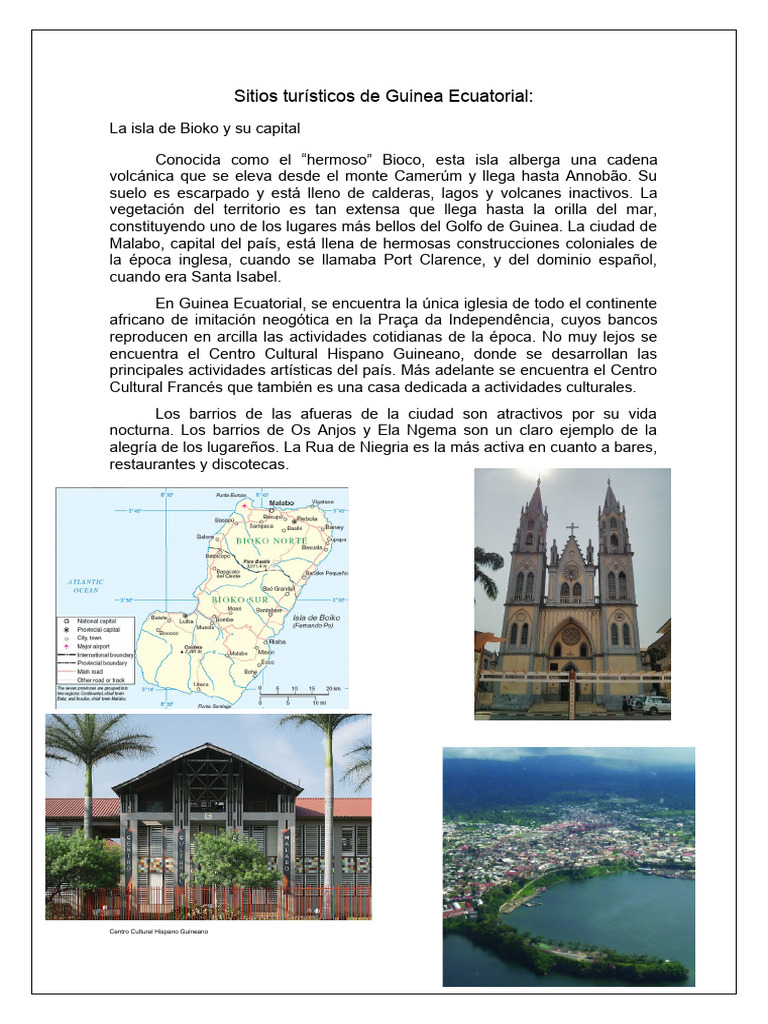 Sitios Turísticos de Guinea Ecuatorial | PDF | Montañas | Ciencias de ...