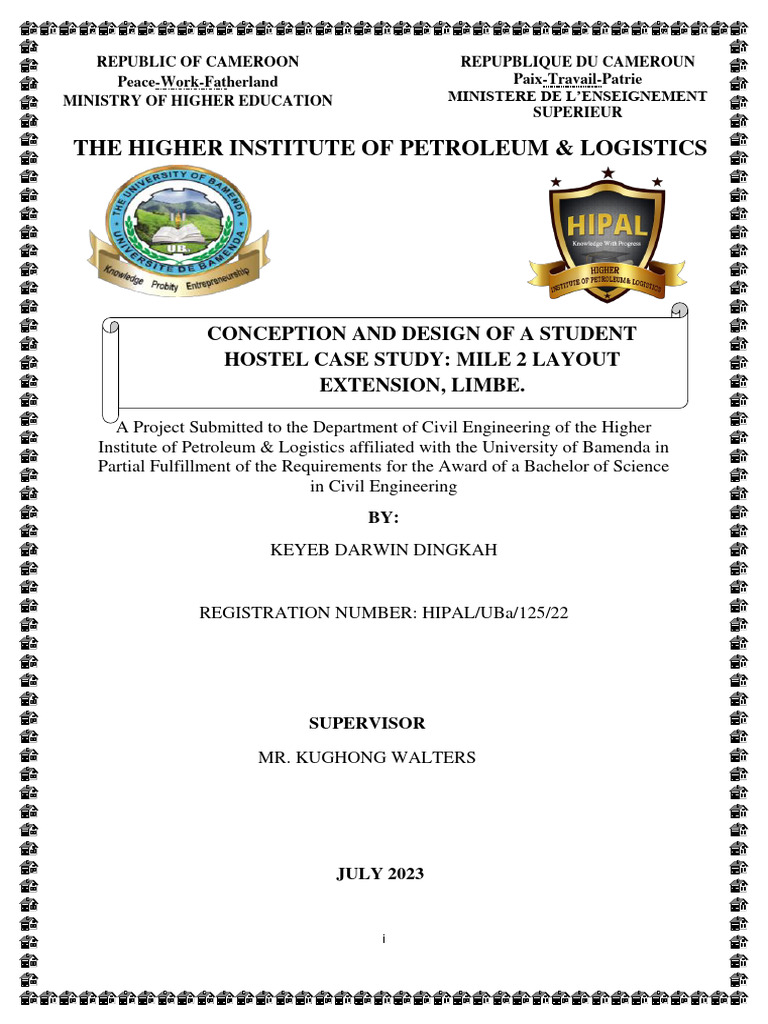 Conception and Design of A Student Hostel Case Study: Mile 2 Layout ...