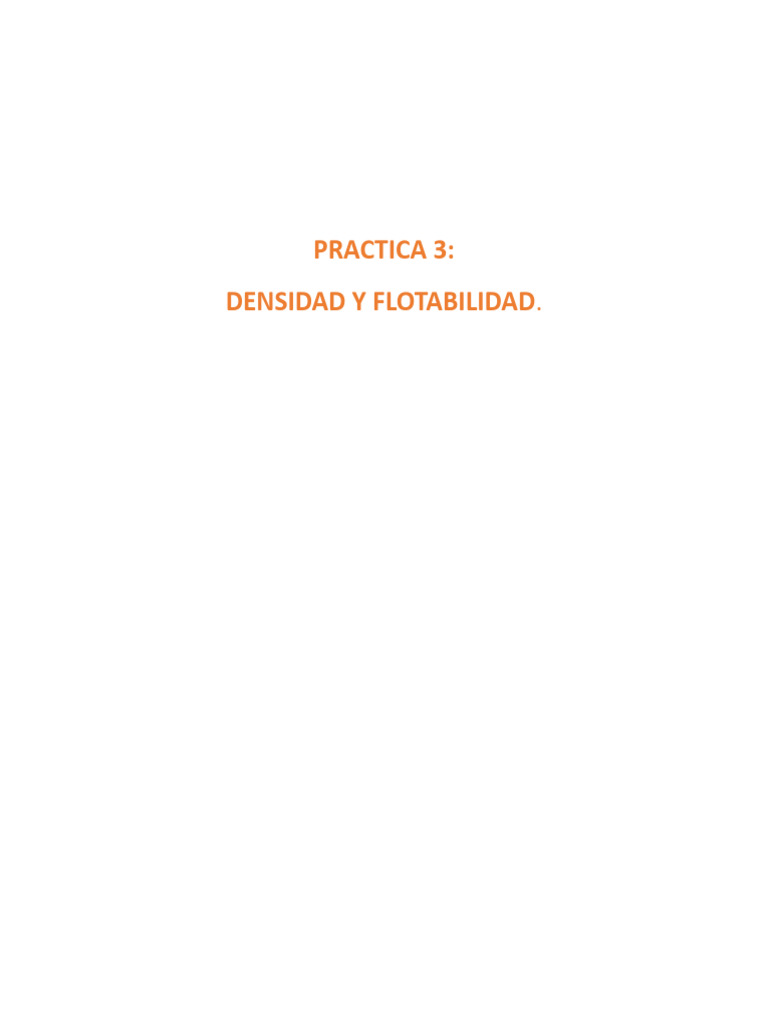 Densidad y Flotabilidad. | PDF | Flotabilidad | Densidad