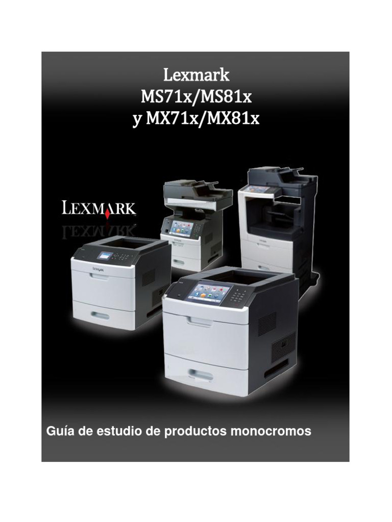 MS710-MS810 & MX710-MX810 Study Guide R1.3-Español | PDF | Impresora ...