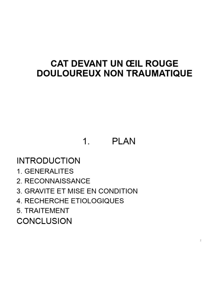 Œil Rouge Douloureux : Diagnostic et Traitement | PDF | Ophtalmologie ...