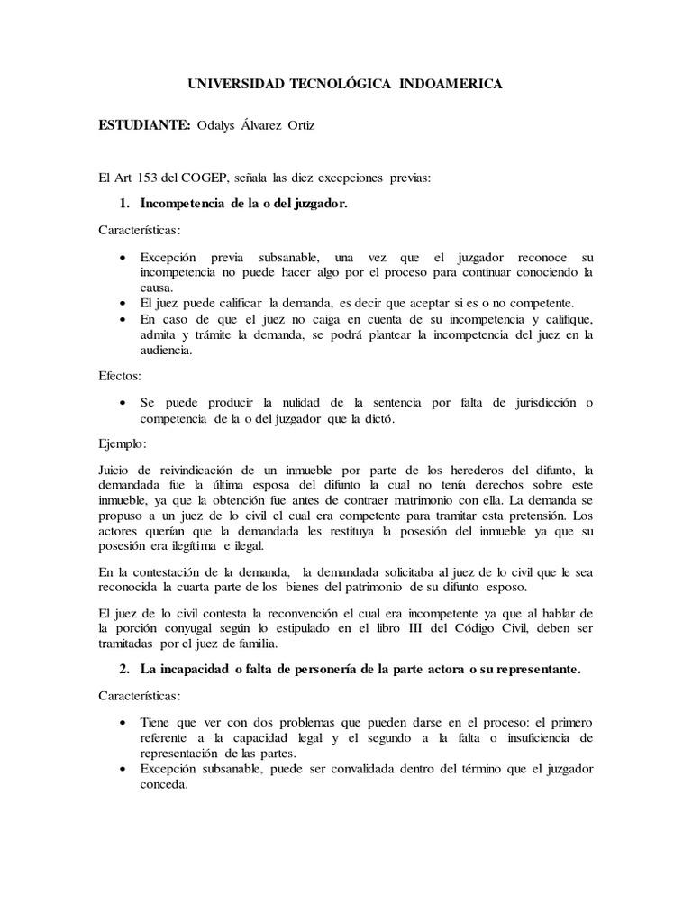 Art 153 Cogep | PDF | Demanda judicial | Ley procesal
