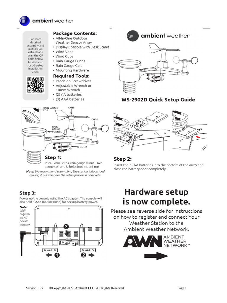 Ws-2902d Manual 1.29 - Stephanie 1 | PDF | Wi Fi | Electromagnetic Interference