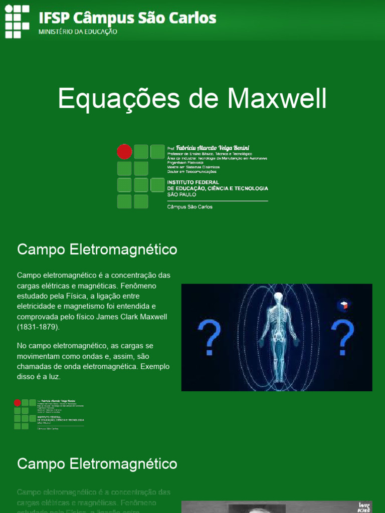 Entendendo as Equações de Maxwell | PDF | Equações de Maxwell | Ondas