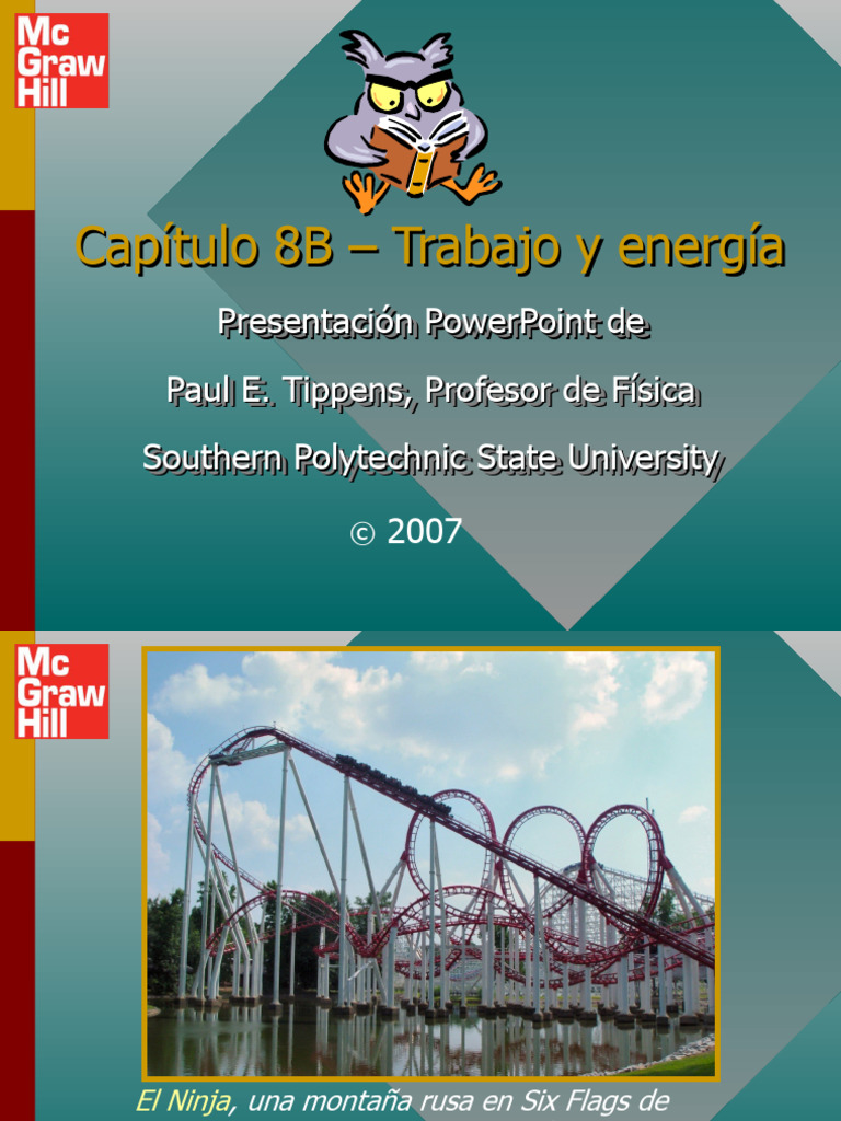 Tippens Fisica 7e Diapositivas 08b | PDF | Energía potencial | Vatio