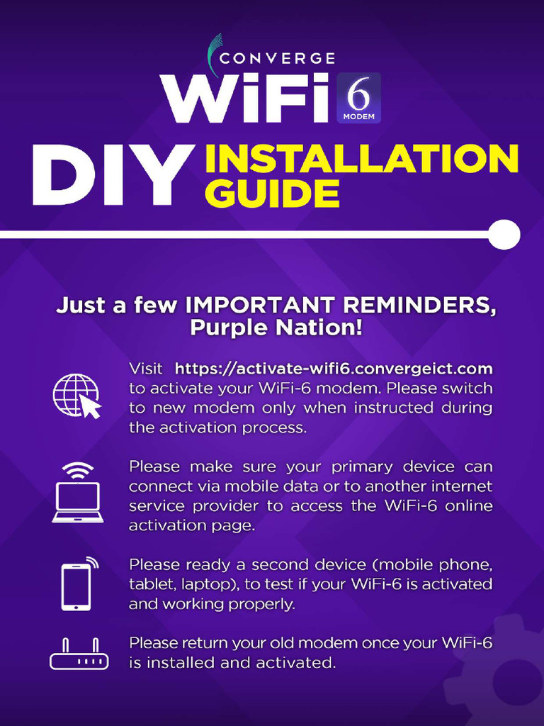 WiFi6 Modem Installation Guide Rev Final A4 Compressed | PDF