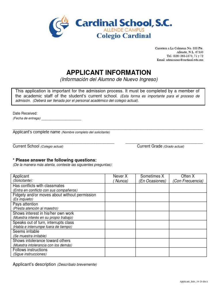 Applicant_Info_19-20 | PDF