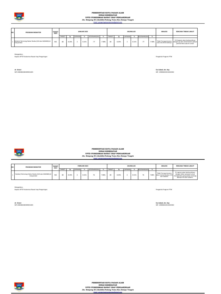 Laporan Capaian Program | PDF
