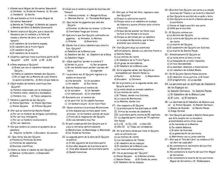 Don Quijote de La Mancha | PDF | Don Quijote | Ficcion Española