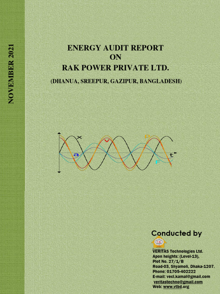 Report On Energy Audit For Rak Power Ltd.-November - 2021 | PDF ...