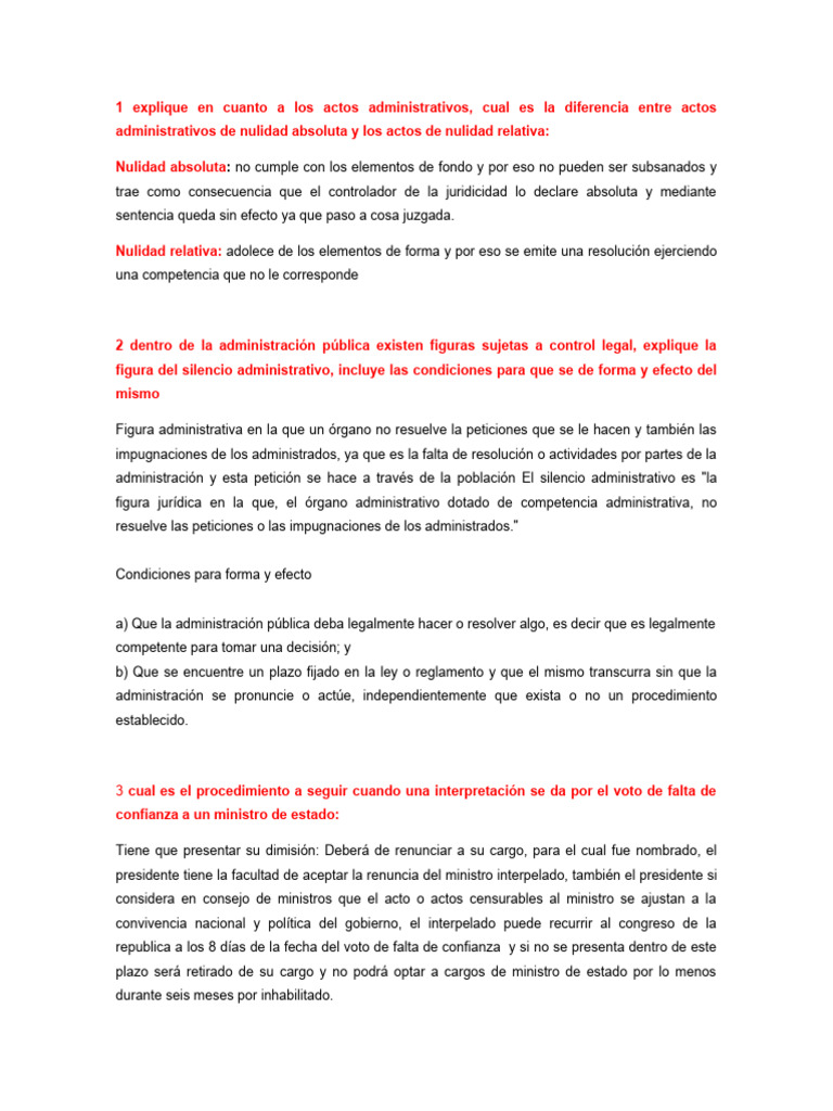 Examen Fnal Administrratico | PDF | Gobierno | Justicia