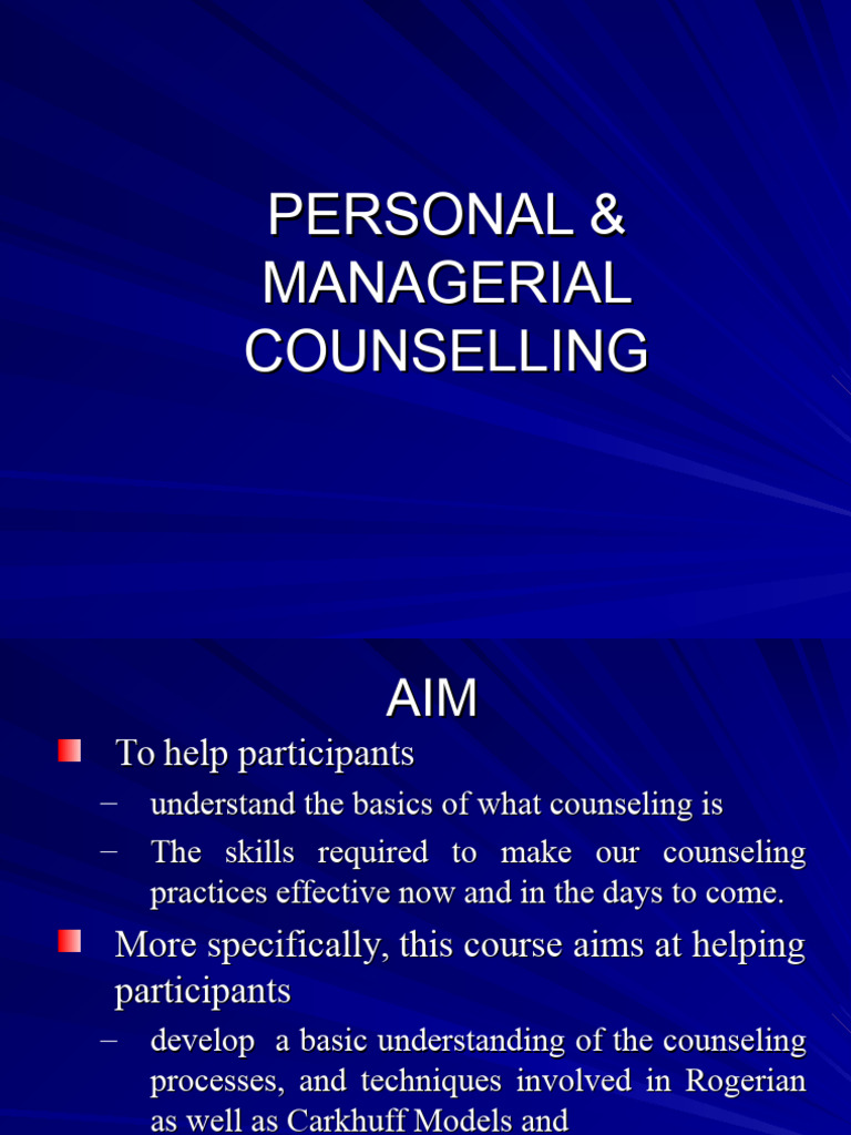 PGCHRM 20 MGC Outline Nov | PDF | Gestalt Therapy | Cognition