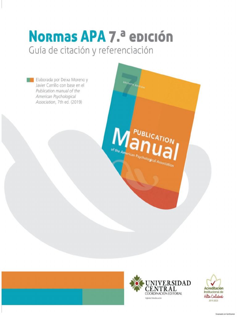 Normas APA 7 Ed 2019 11 6bsbdjd | PDF