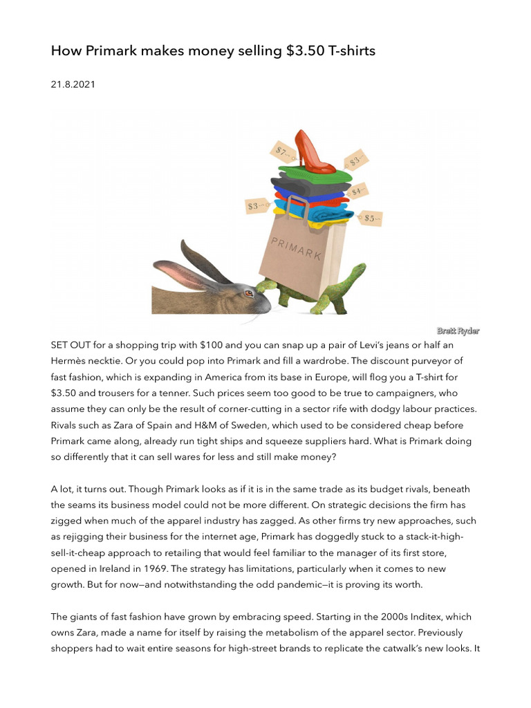 Primark's Low-Cost Business Model Explained | PDF | Retail | Clothing