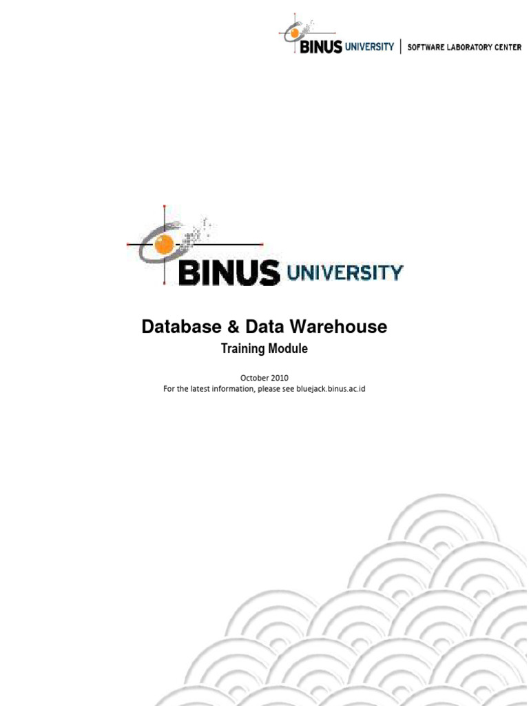 4) Database and Datawarehouse Module | PDF | Relational Database ... 4) Database and Datawarehouse Module | PDF | Relational Database ...