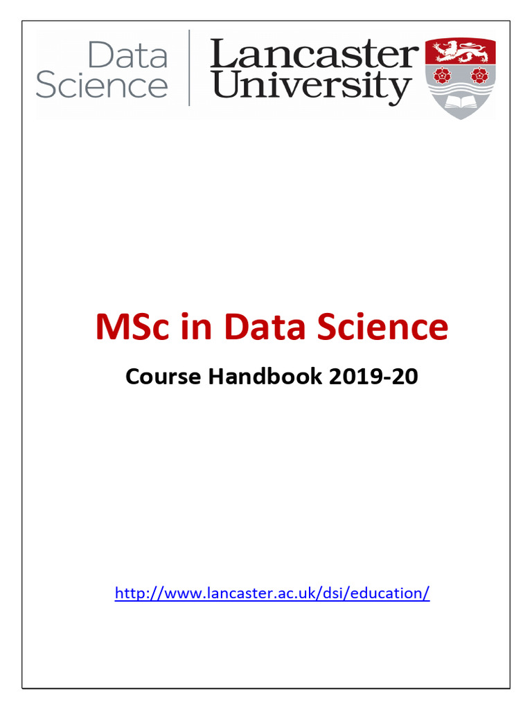 DataScience Curriculum Handbook | PDF | Thesis | Postgraduate Education
