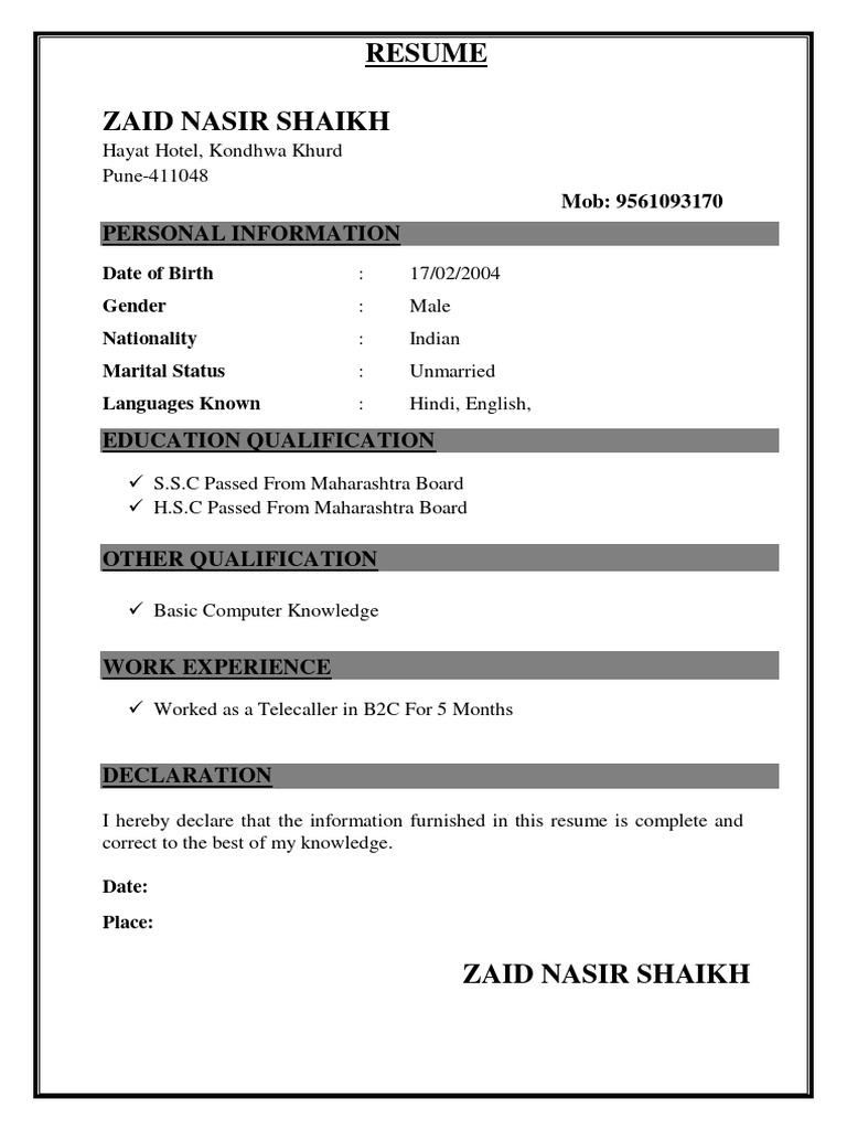 Zaid Nasir Shaikh | PDF