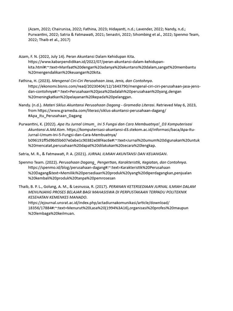 Referensi daftar pustaka | PDF