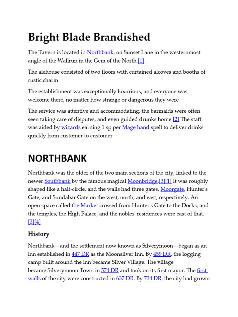 POI of Silverymoon | PDF | Forgotten Realms | Pub