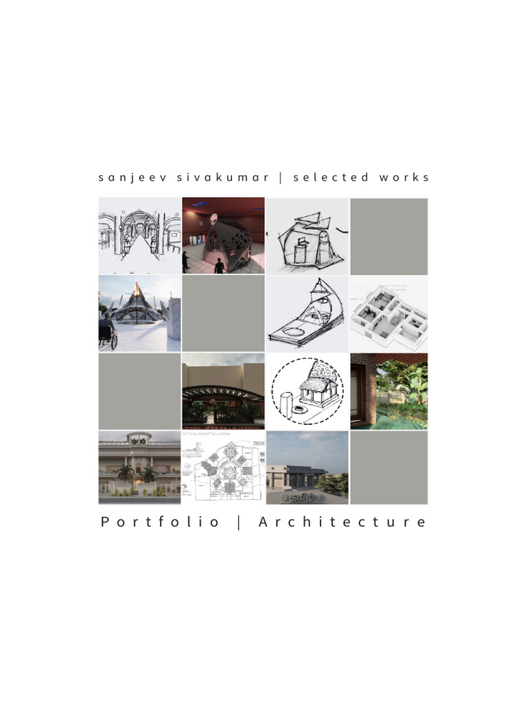 Sanjeev Sivakumar's Architectural Portfolio | PDF | Tamils | South India