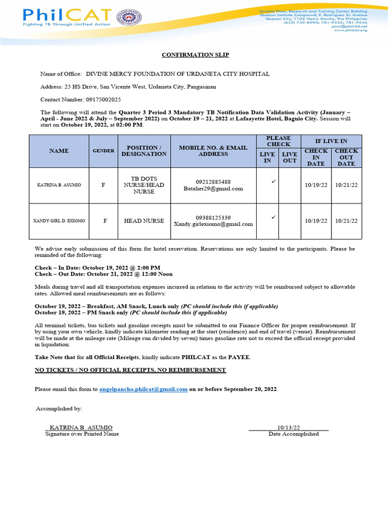 Q3 P3 2022 Data Validation Letter DIVINE MERCY HOSPITAL | PDF