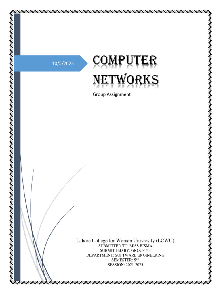 Final Assignment Computer Networks Pdf Transmission Control