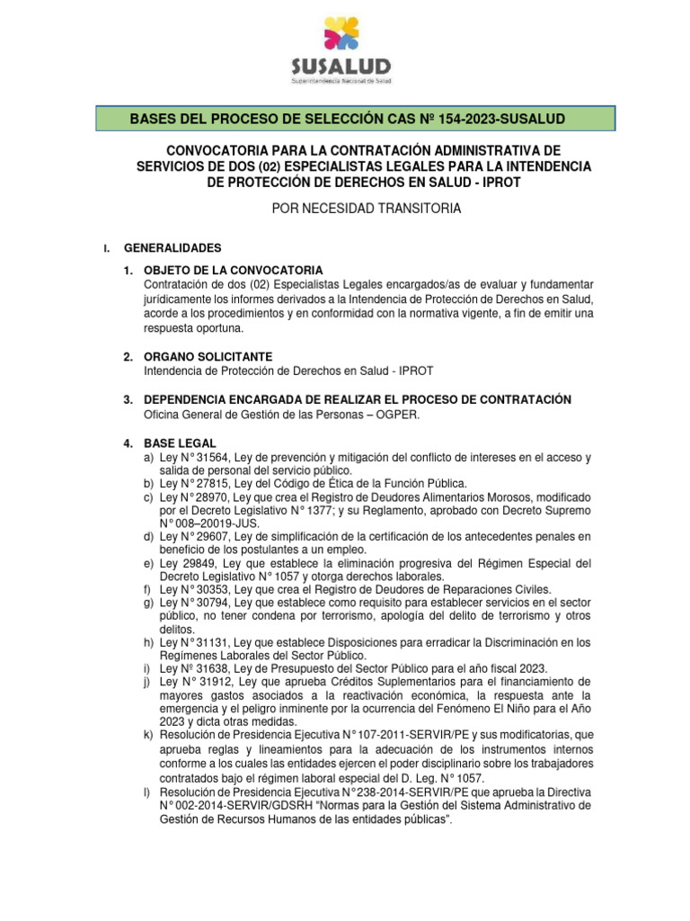 Bases Cas 154 (2) Iprot | PDF | Apelación | Derecho laboral