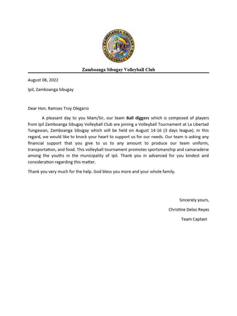 Solicitation Letter 1 | PDF