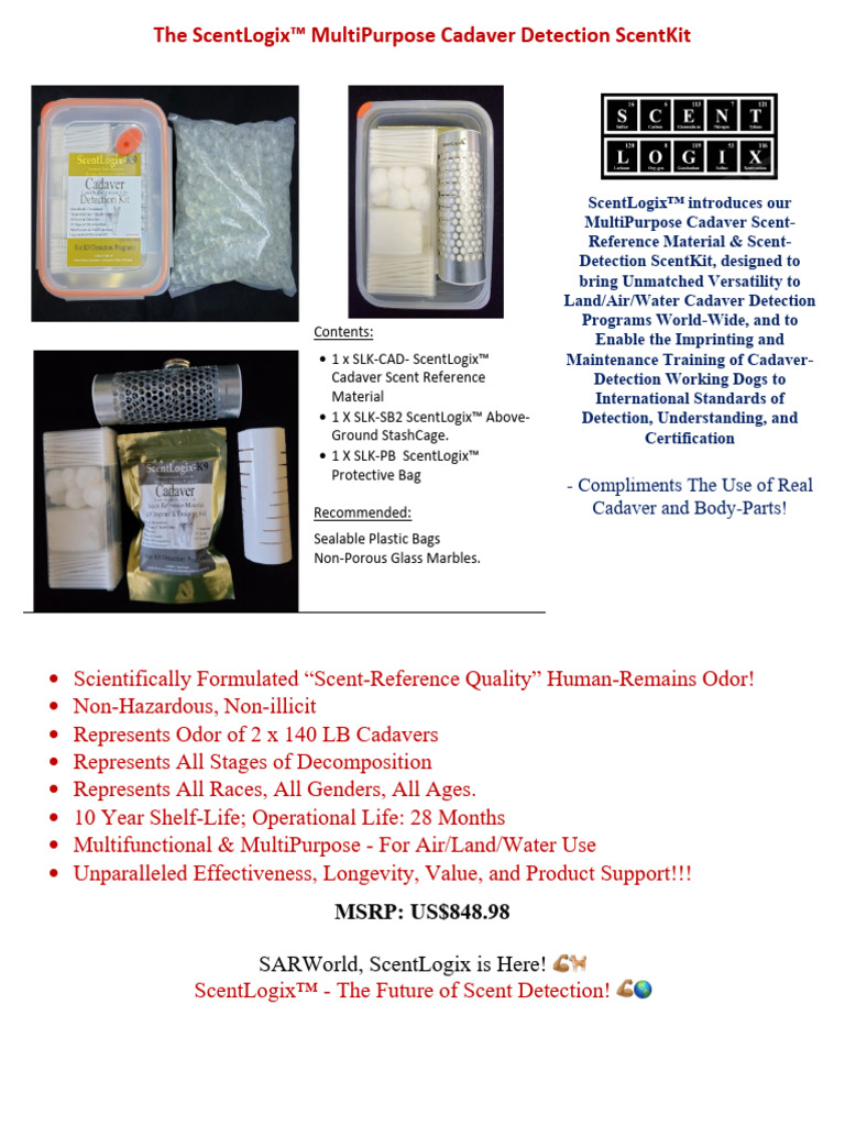 ScentLogix Cadaver Flyer - 2022.1 2 | PDF