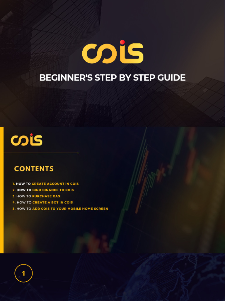 COIS Beginner's Setup Guide | PDF | Cryptocurrency | Mobile App