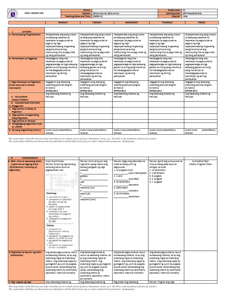 DLL EPP4 IA W2 New | PDF