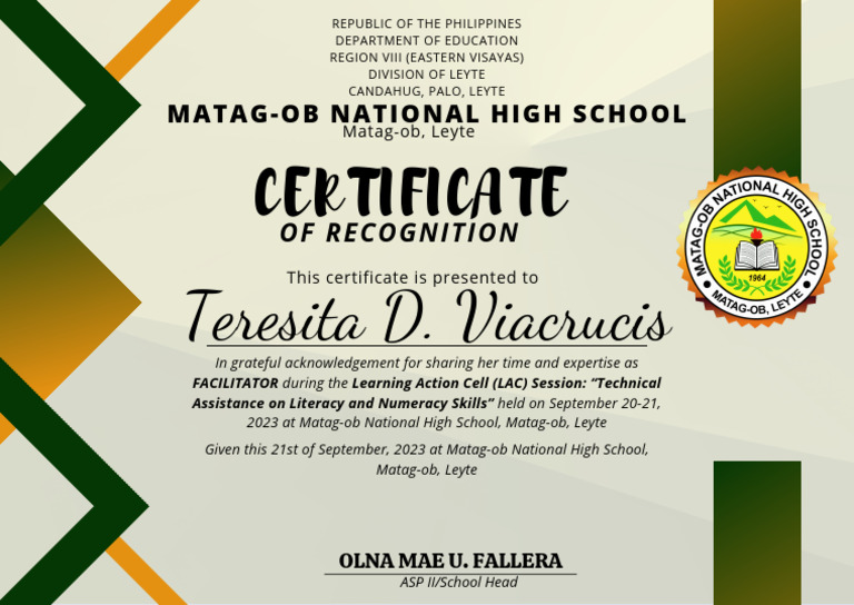 Cert Lac Session | PDF