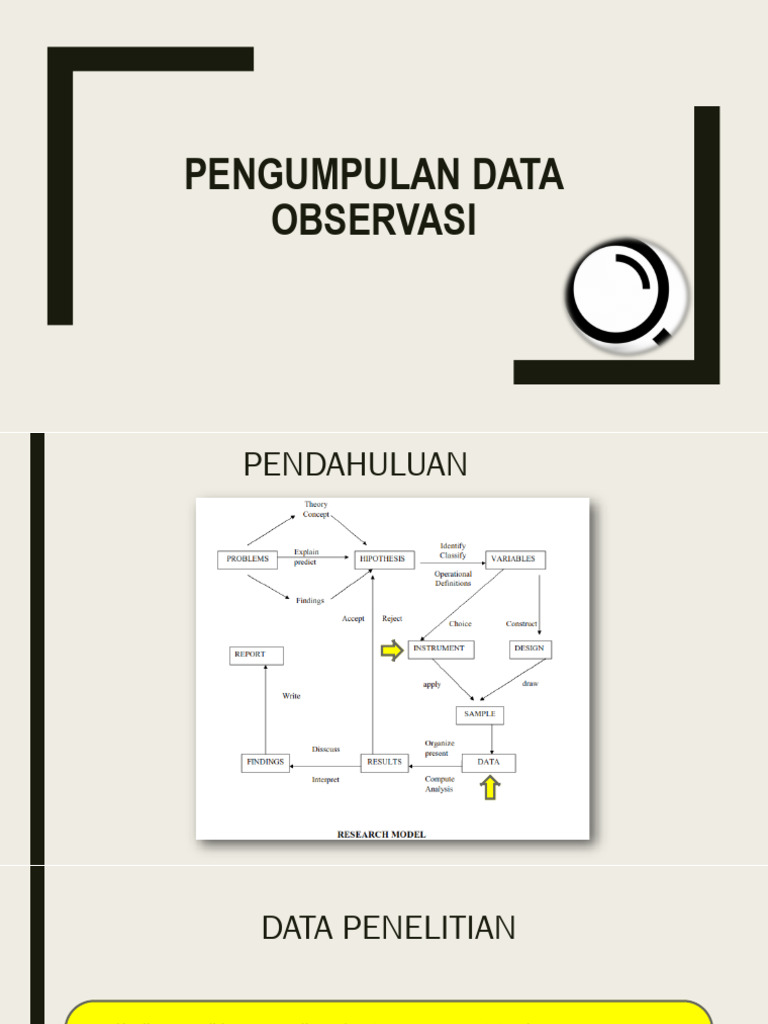 Pengumpulan Data Observasi | PDF