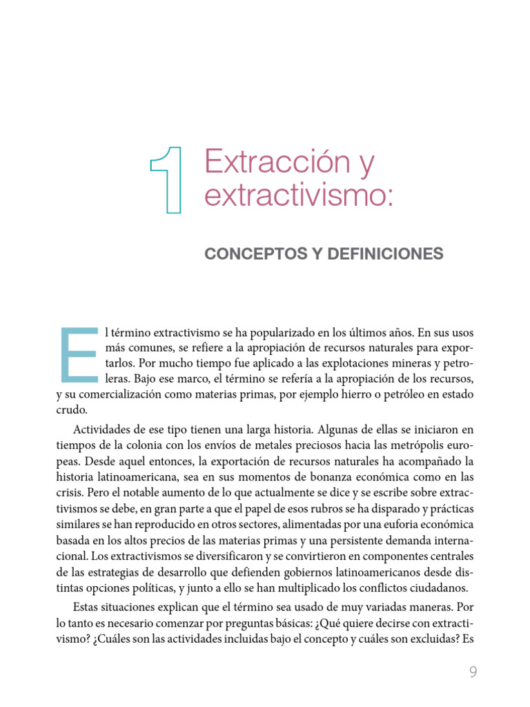 Extracción y Extractivismo | PDF | Minería | Agricultura