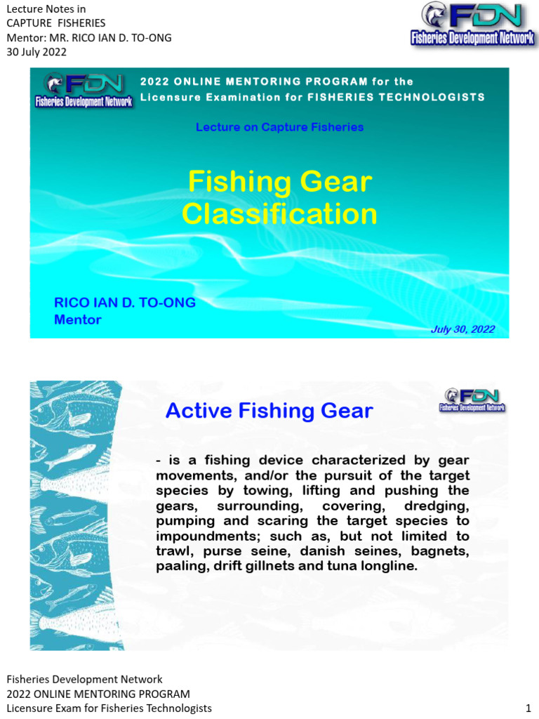 Fishing Gear Classification | PDF | Trawling | Angling