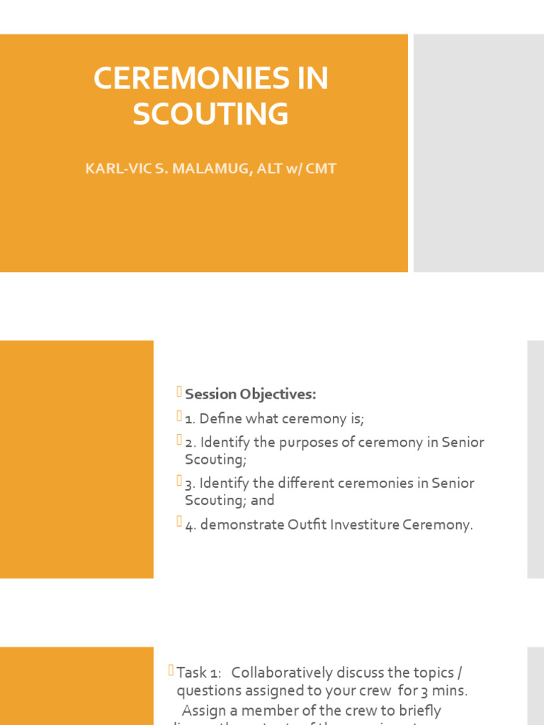 Ceremonies in Scouting | PDF