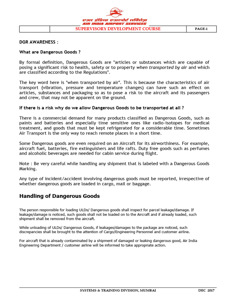 DG Awareness Labels | PDF | Dangerous Goods | Aircraft