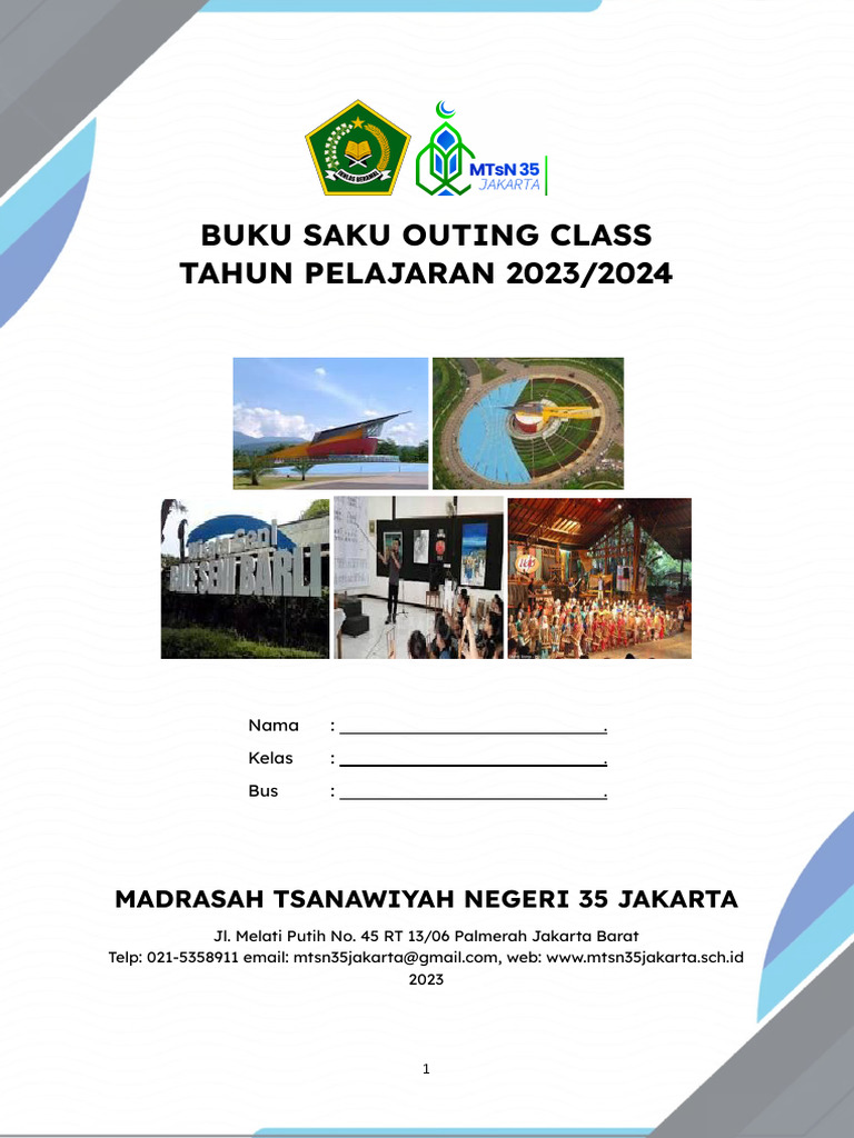 Buku Saku Outing Class 2023 - 2024 | PDF