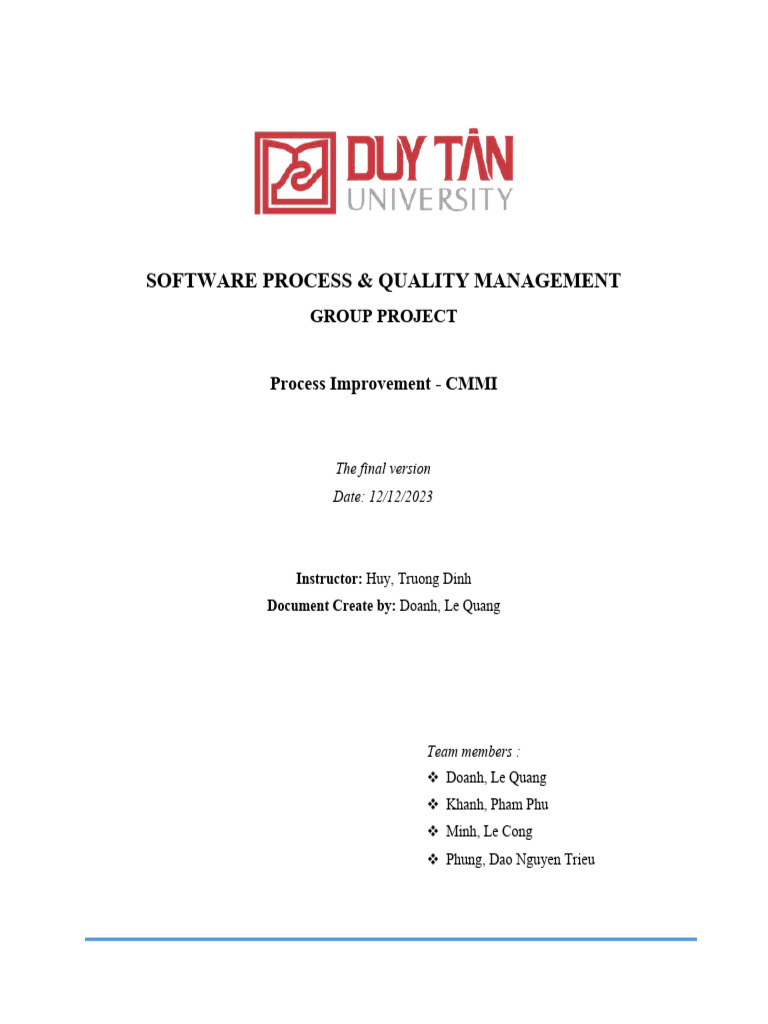 Group 7 | PDF | Quality Management | Software Industry