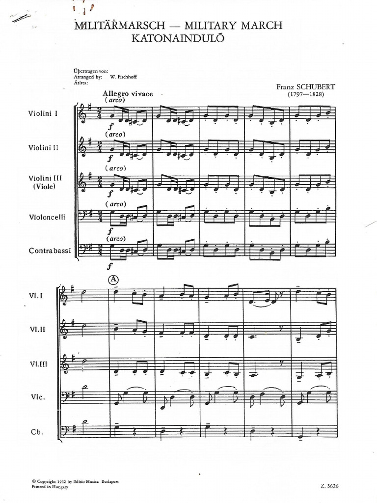 Military March Score | PDF