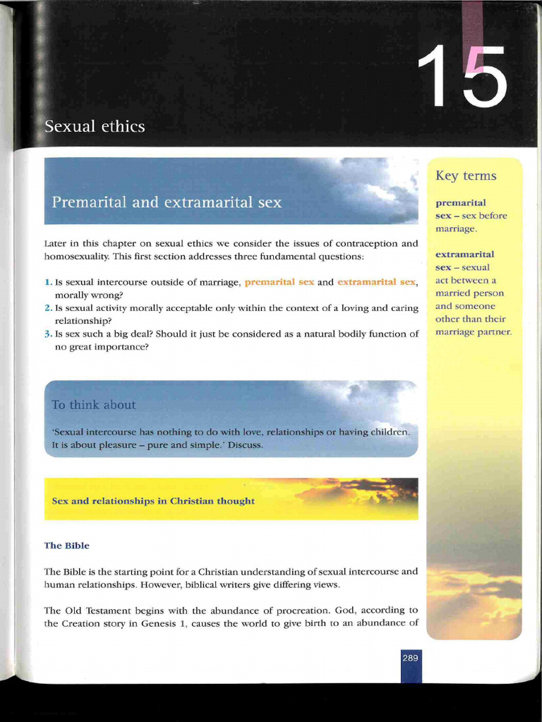Sexual Ethics - Richard Wright Ure Old Spec | PDF | Catholic Church | Utilitarianism