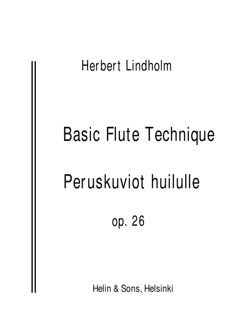 Basic Flute Technique Book | PDF
