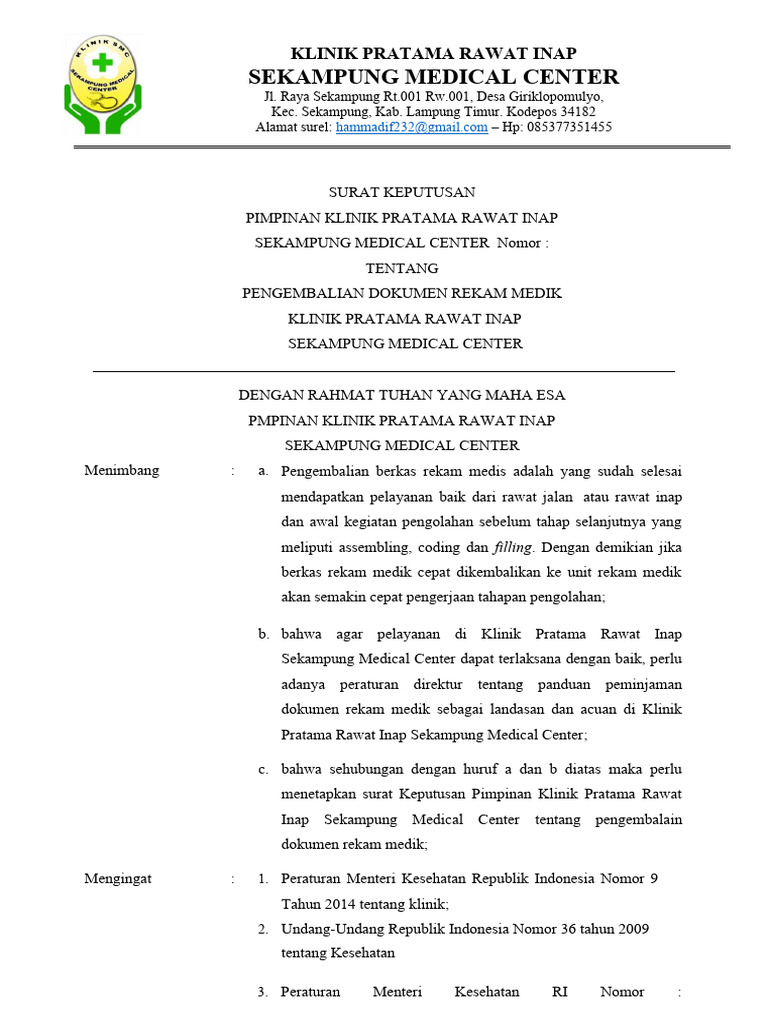 SK 3.12 Ep 3 SK Pengembalian DRM | PDF