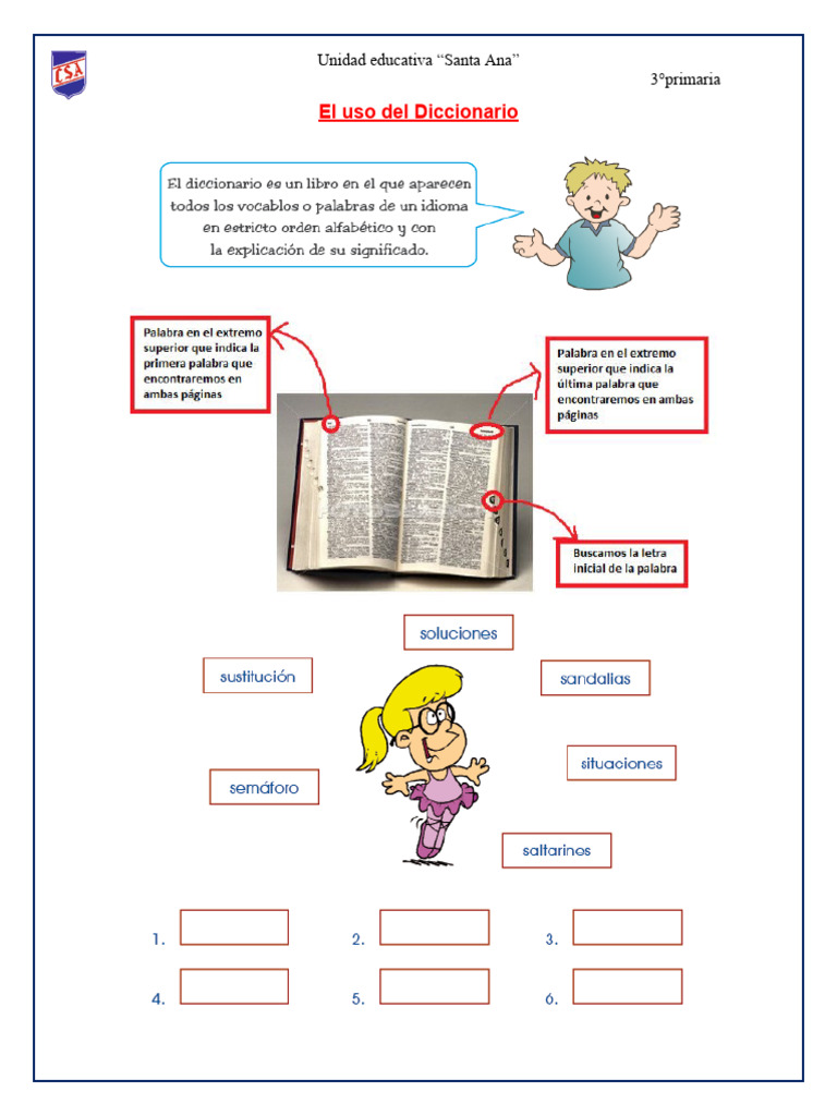 El Uso Del Diccionario | PDF | Lingüística | Morfología Lingüística