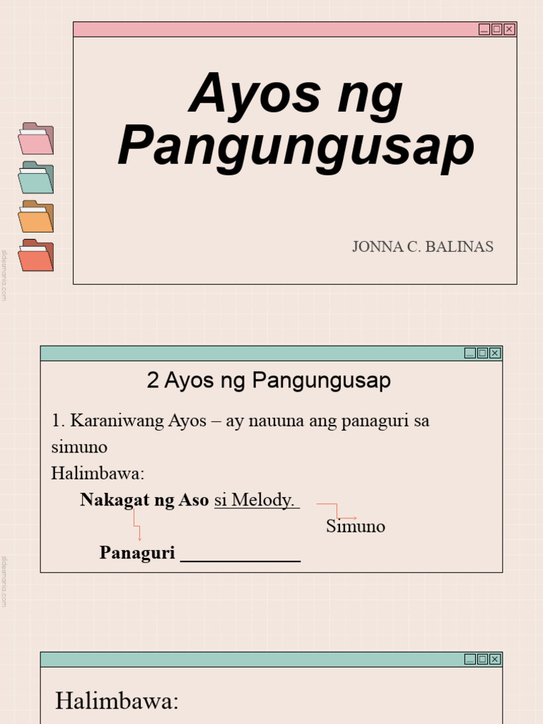 Ayos NG Pangungusap | PDF