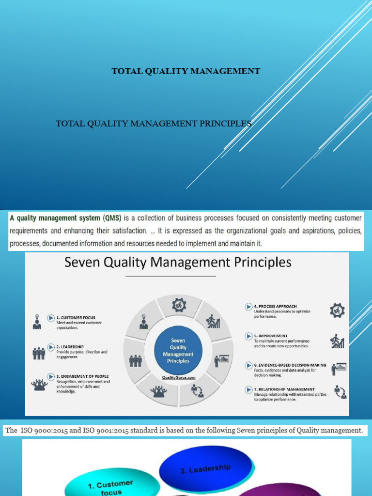 Principles of Total Quality Management | PDF | Quality Management ...
