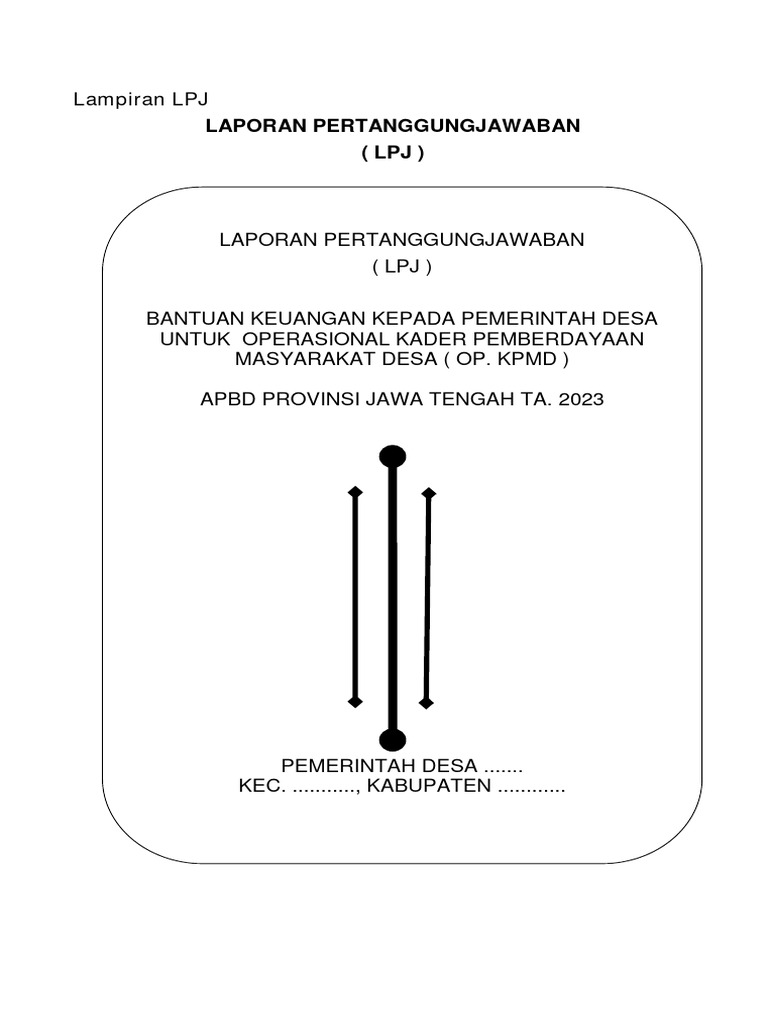 Format Laporan (LPJ) Bankeu Op. KPMD 2023 | PDF