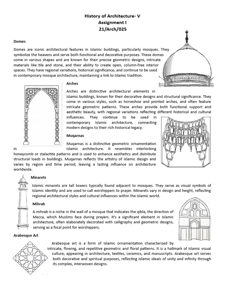 21 Arch 025 Hoa I | PDF | Mosque | Architectural Elements