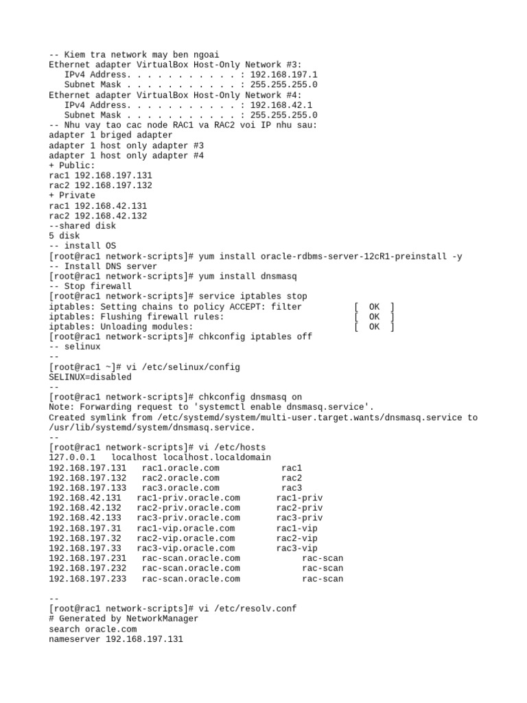 Install Rac 12r1 Linux | PDF | Device Driver | Internet Architecture